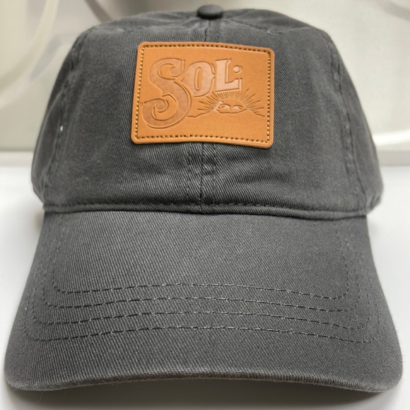 Accessories | New Sol Cerveza Adjustable Grey Hat | Poshmark